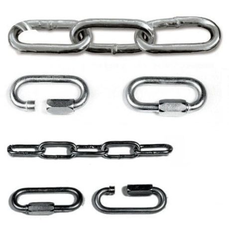 Chaîne et maillons rapides acier mobilier urbain