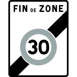 Panneau Fin de zone 30 B51 | Magequip