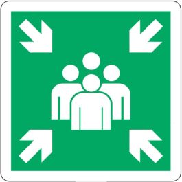 Panneau Point de Rassemblement – Signalétique Sécurité Incendie pour ...